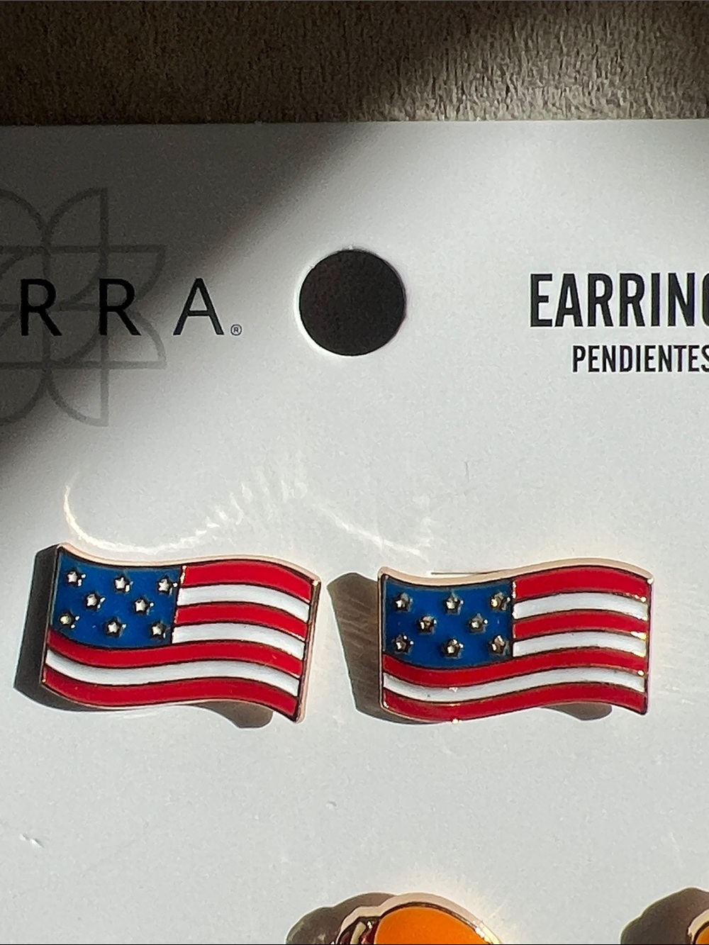 Serra | Jewelry | New Serra Flag Blue Star Orange Hot Dog Earring Set ...